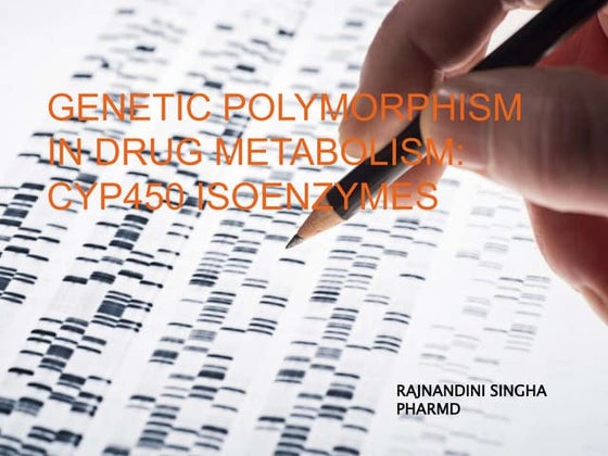 POLYMORPHISM AFFECTING DRUG METABOLISM.pptx