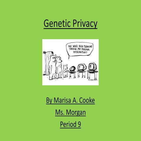 Genetic Privacy Part 1 | PPTX