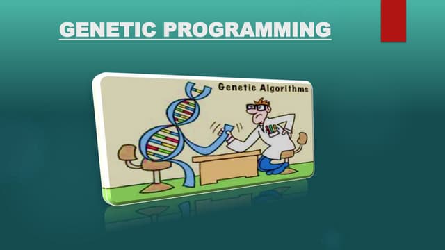 Genetic Programming Pptx Programming Languages Computing