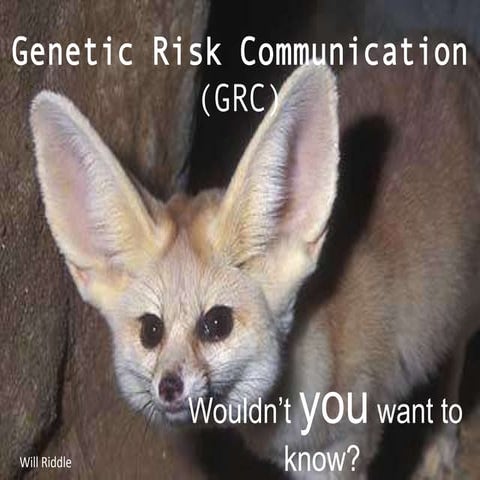 Genetic Risk Communication | PPTX
