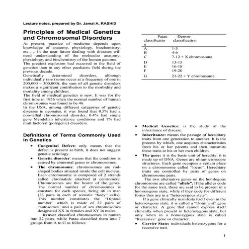 Lecture 15 genetic diseases | PPTX