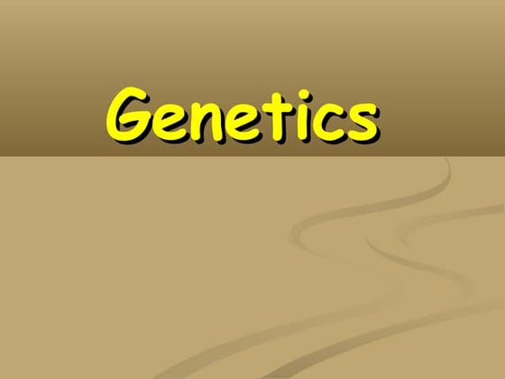 Patterns Of Inheritance Ppt