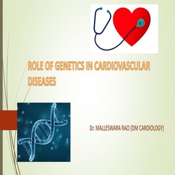 Genetics in cardiovascular system | PPTX