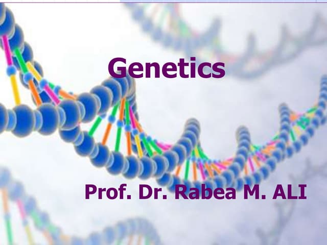 Application of Genetics in Nursing Practice | PPTX