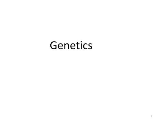 Genotypes and phenotypes | PPTX