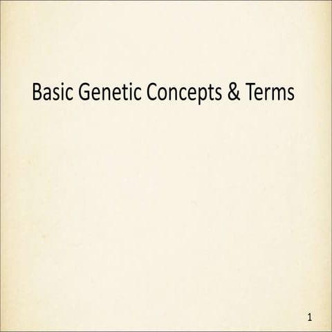 Genetics 1.ppt lesson in geneics ysing rensen | PPT