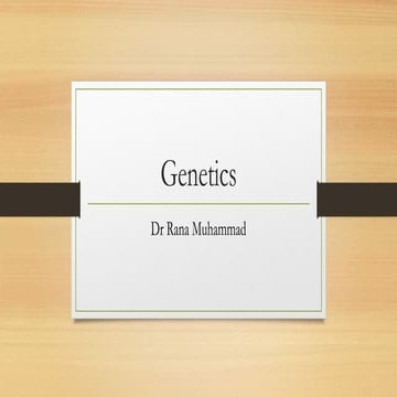Introduction to Genetics | PPTX