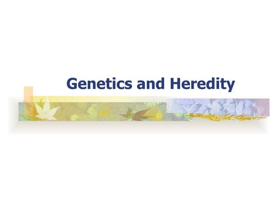 GENETICS 9 science 9 grade 9 curriculum.pptx | Genetics | Science
