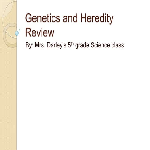 Genetics and heredity review | PPTX