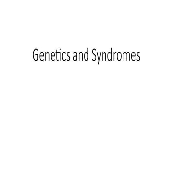 Genetics, AND Syndromes of adults and paedia.pptx