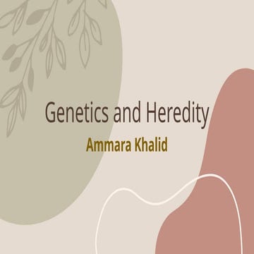 Introduction to Genetics & Heredity by AK | PPTX