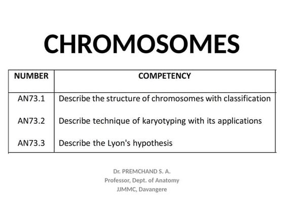 Human Karyotype ( Chromosomes) | PPTX | Biological Sciences | Science