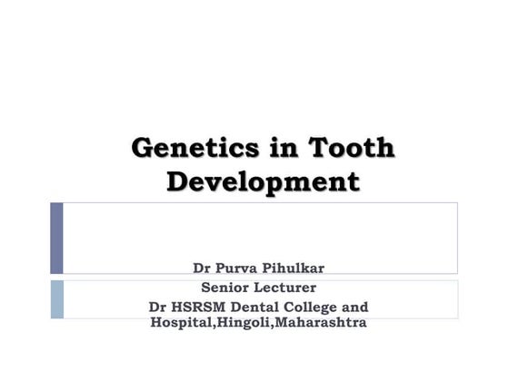 Development of tooth-Part II.pptx( Epithelial Mesenchymal Interaction) | PPTX