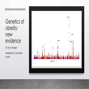genetics of obesity monogenic syndromic obesity | PPTX