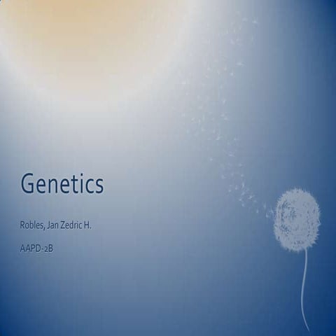 Introduction to Genetics | PPTX