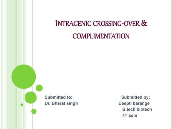 Complementation test | PPTX | Genetics | Science