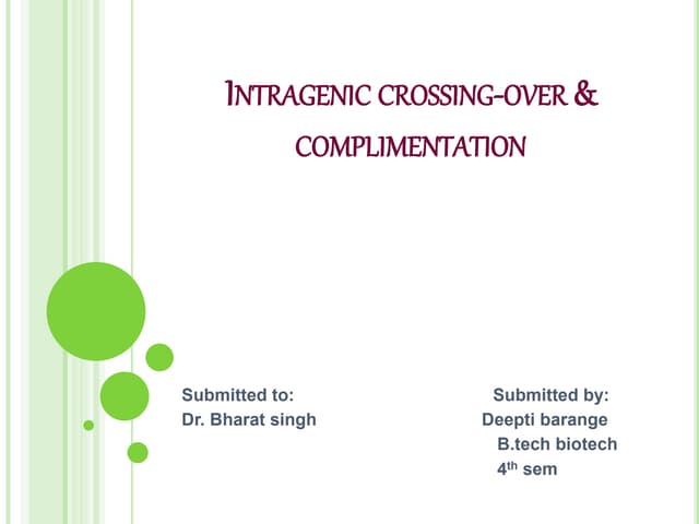 Complementation test | PPTX