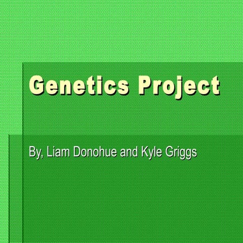 Genetics project | PPT