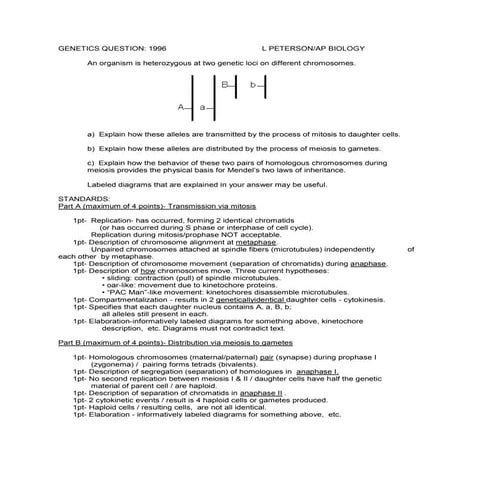 Genetics question | PDF