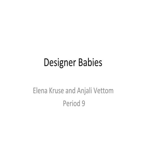 Designer babies | PPTX