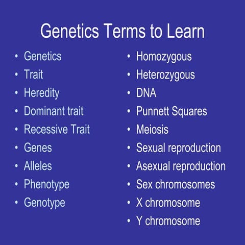 genetics vocab.ppt
