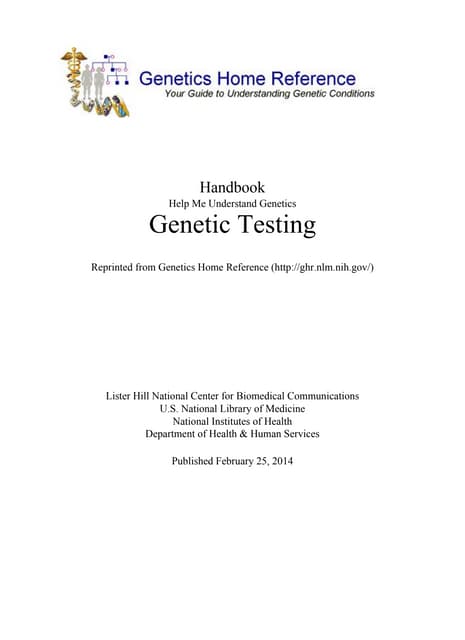 GENETIC TESTING: | PPTX