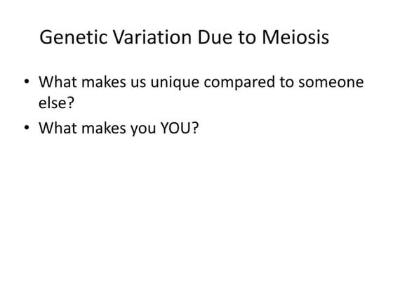 Meiosis | PPT
