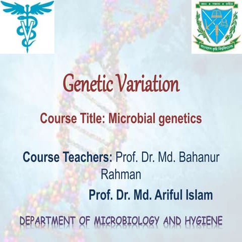 Genetic variation(evolution) | PPTX