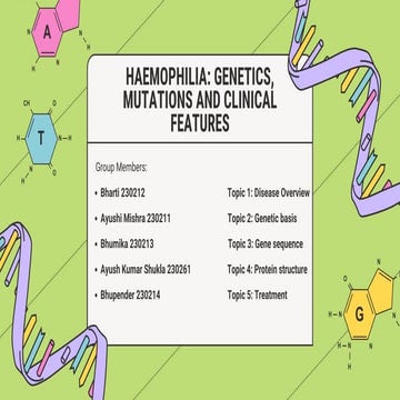 Comprehensive Insights into Haemophilia: Genetics, Mutations, and ...