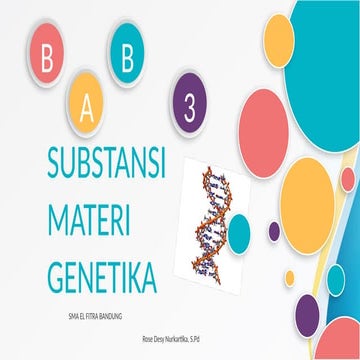 Substansi Materi Genetika untuk Kelas XI SMA/MA | PPTX