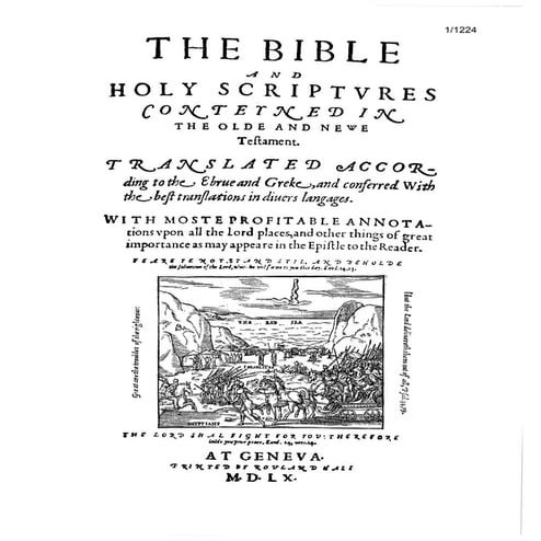 Geneva bible 1560 | PDF