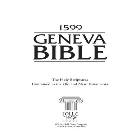 Geneva bible 4th edition | PDF | Christianity | Religion & Spirituality