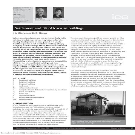 Sachpazis what is differential settlement 4654 | PDF