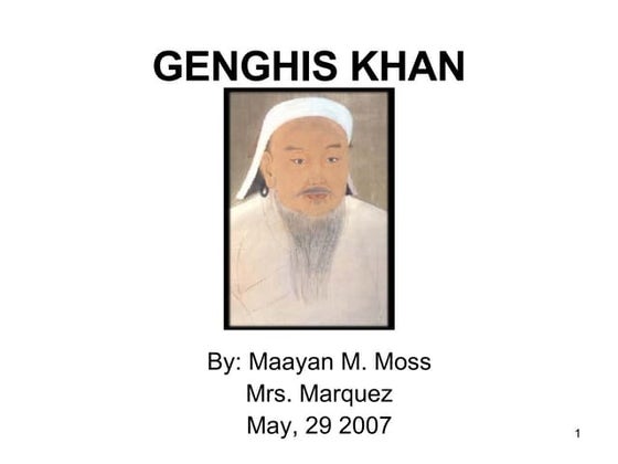Genghis khan | PPT