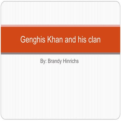 Genghis khan | PPTX