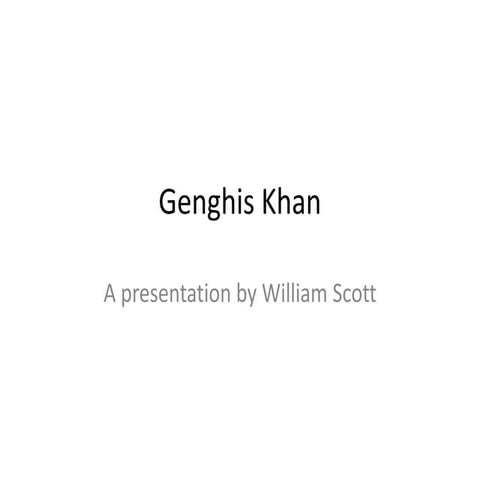 Genghis Khan | PPT