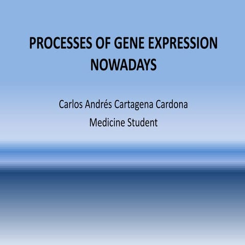 GENE EXPRESSION | PDF