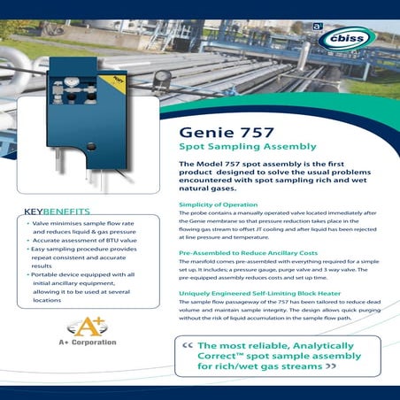 Genie 757 spot sampling assembly datasheet | PDF | Home Appliances ...