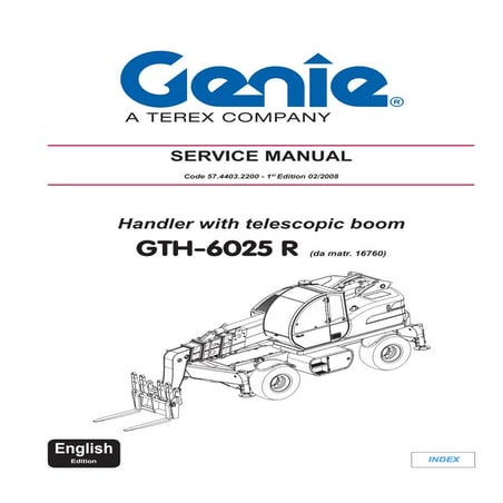 Genie GTH 6025R Telehandler Service Repair Manual.pdf