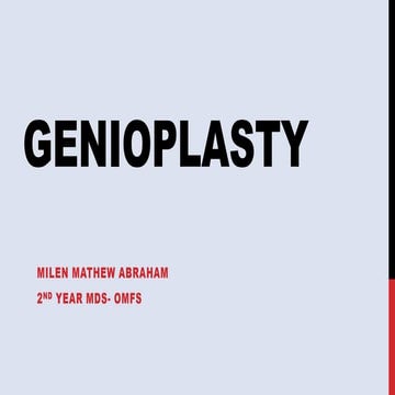 Genioplasty (1) | PPTX