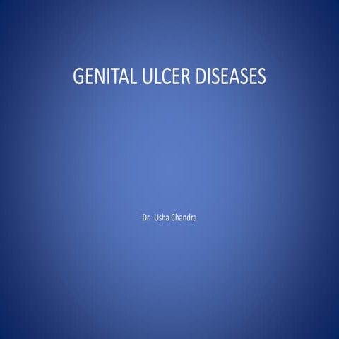 Genital Ulcer Disease Ppt