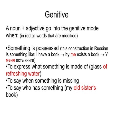 Genitive | ODP