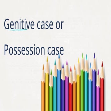 ESL Genitive case 1 - 's possessives.pptx