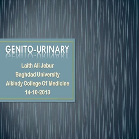 Genito urinary diseases radiology | PPT