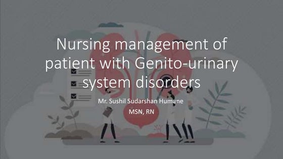 Genito Urinary Nursing | PDF | Pharmaceutical Drugs | Medical Health