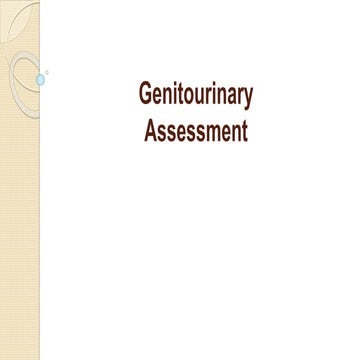 A Guide to the Clinical Male Urogenital Examination | PPTX