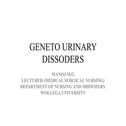 Genitourinary disorders By Dr. Gurmessa.pptx