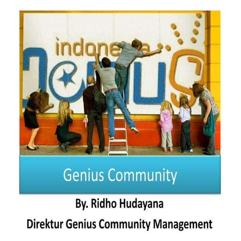 Genius community | PPTX