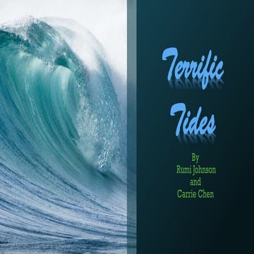 Ocean tides, types and theories | PPTX