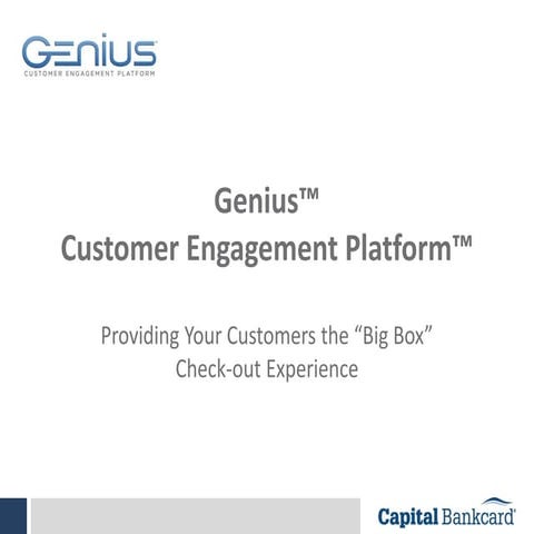 Genius Overview | PDF